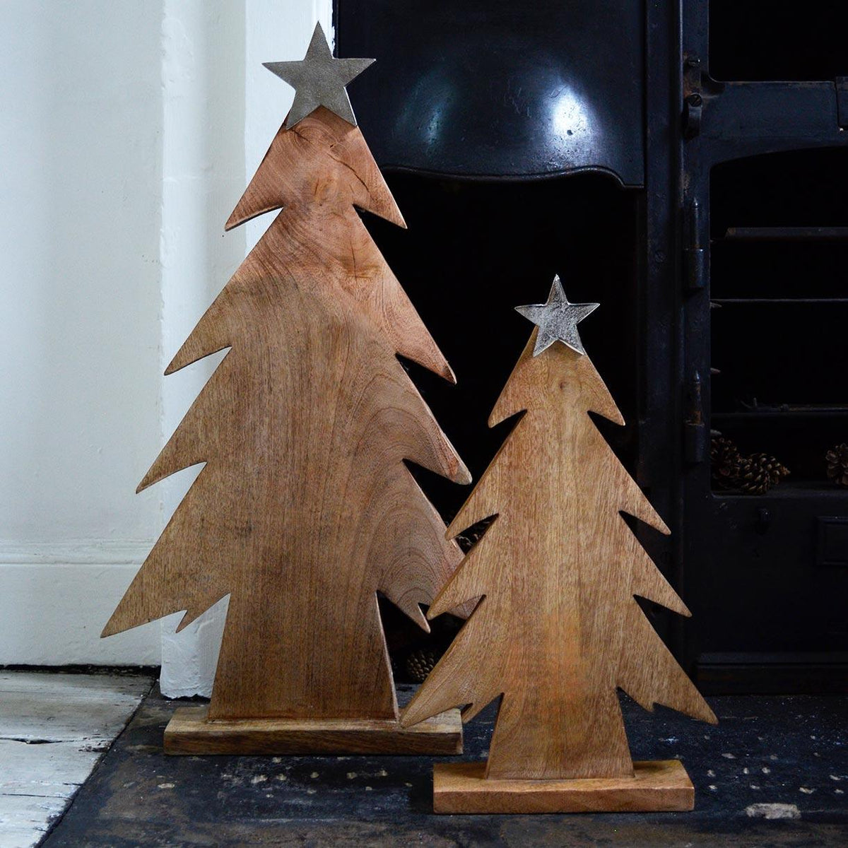 Buy Wooden Trees Topped with Silver Star — The Worm that Turned ...
