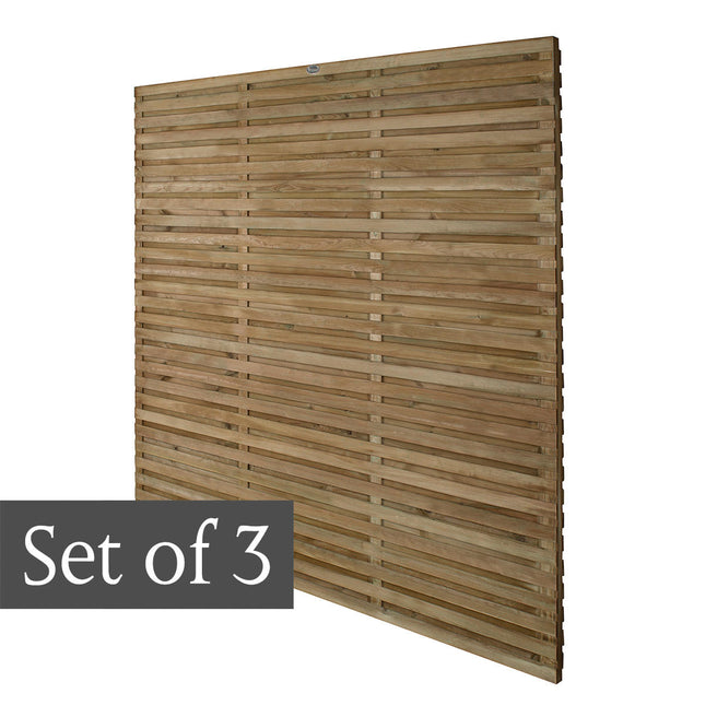 Buy Double Slatted Fence Panels — The Worm that Turned - revitalising ...