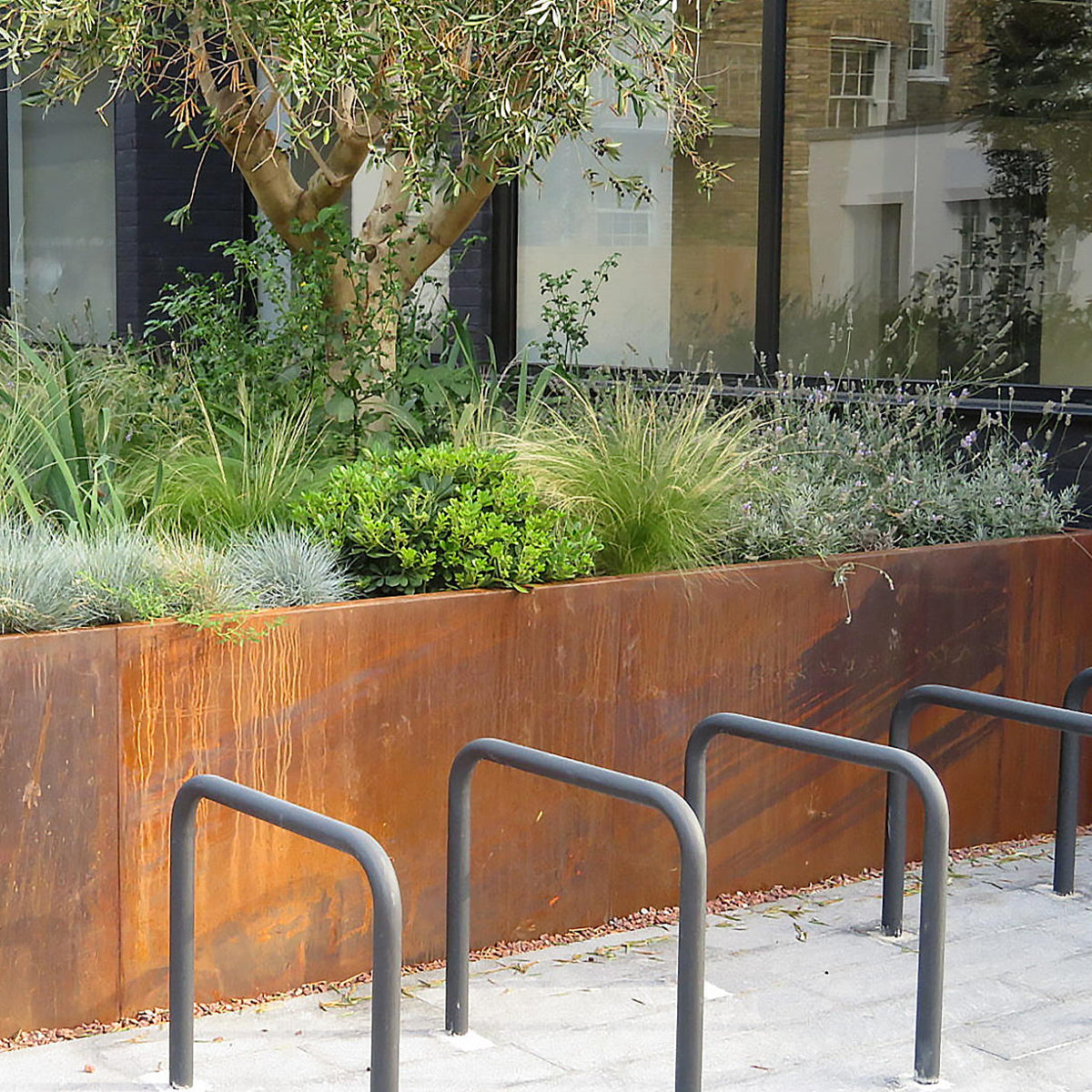 Corten Steel Retaining Wall
