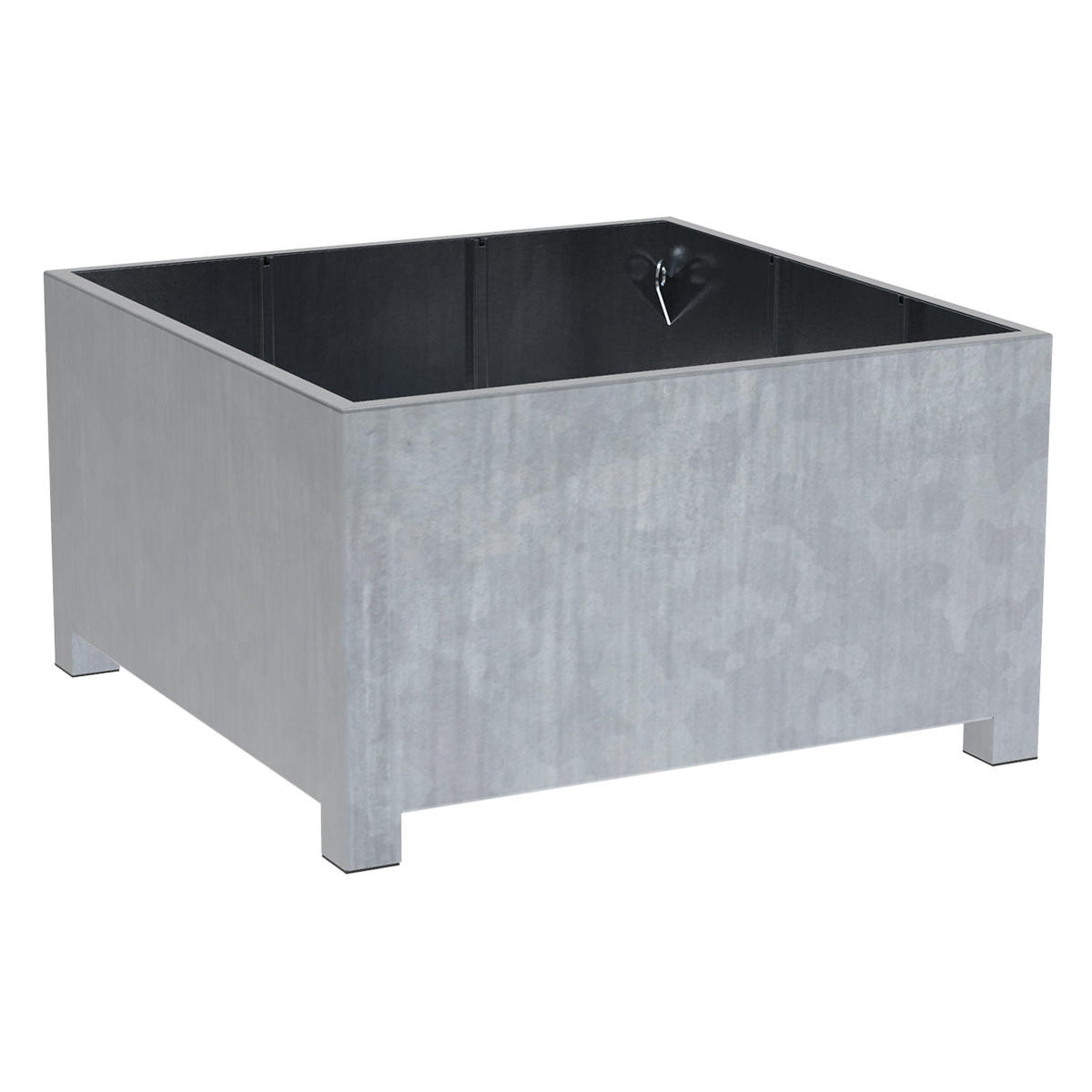 Buy Square Galvanised Steel Planter with Feet — The Worm that Turned ...