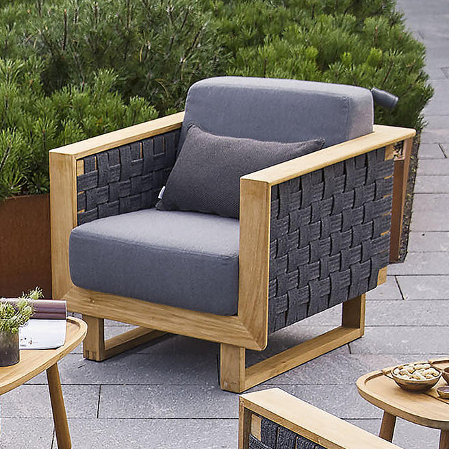 Buy Angle Lounge Chair with Teak Frame — The Worm that Turned ...