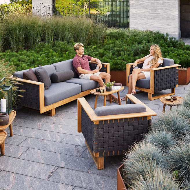 Buy Angle Lounge Chair with Teak Frame — The Worm that Turned ...