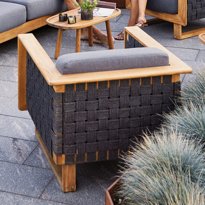 Buy Angle Lounge Chair with Teak Frame — The Worm that Turned ...