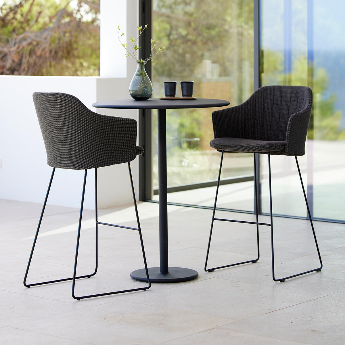 Buy Choice Bar Chair with Black Sled Base — The Worm that Turned ...