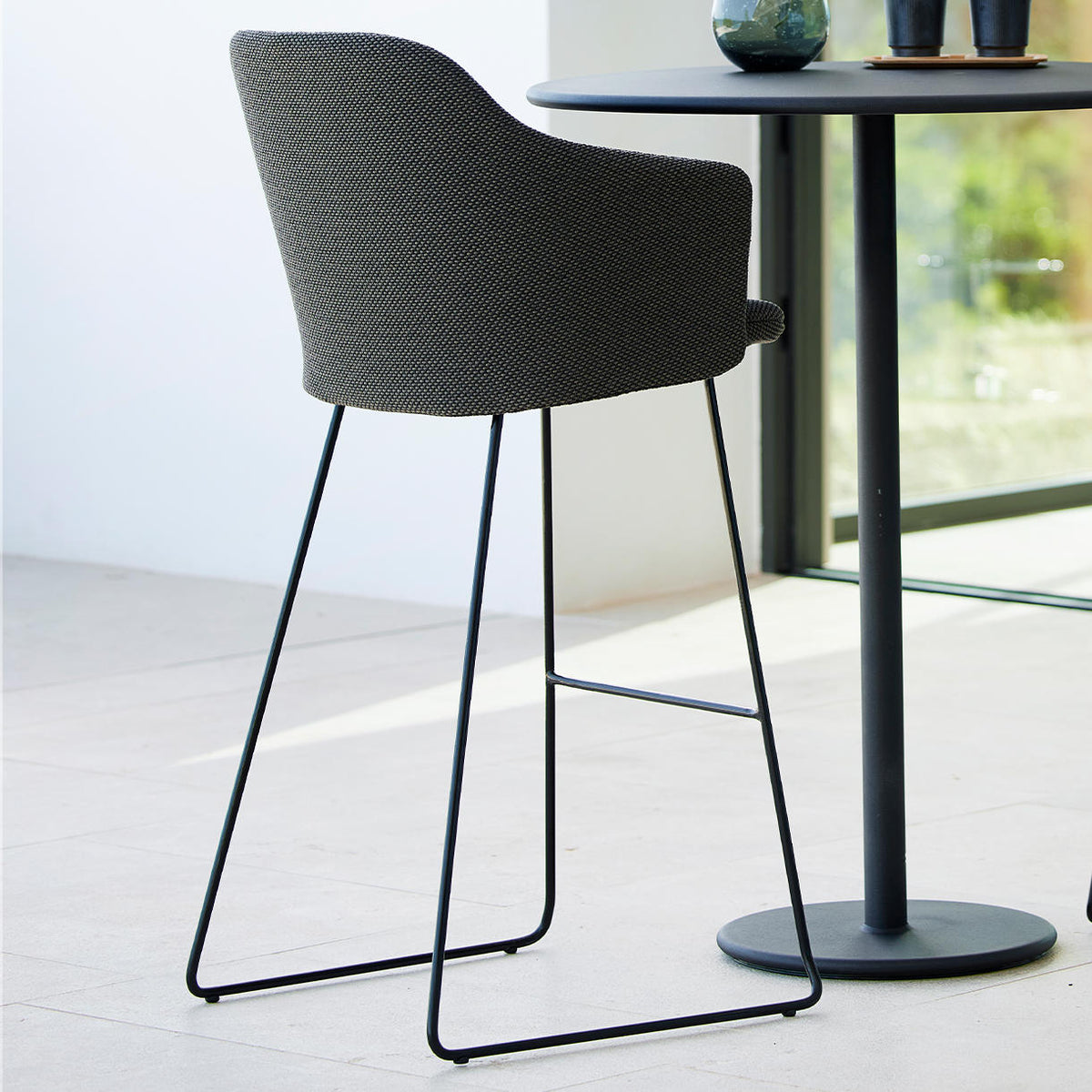 Buy Choice Bar Chair with Black Sled Base — The Worm that Turned ...
