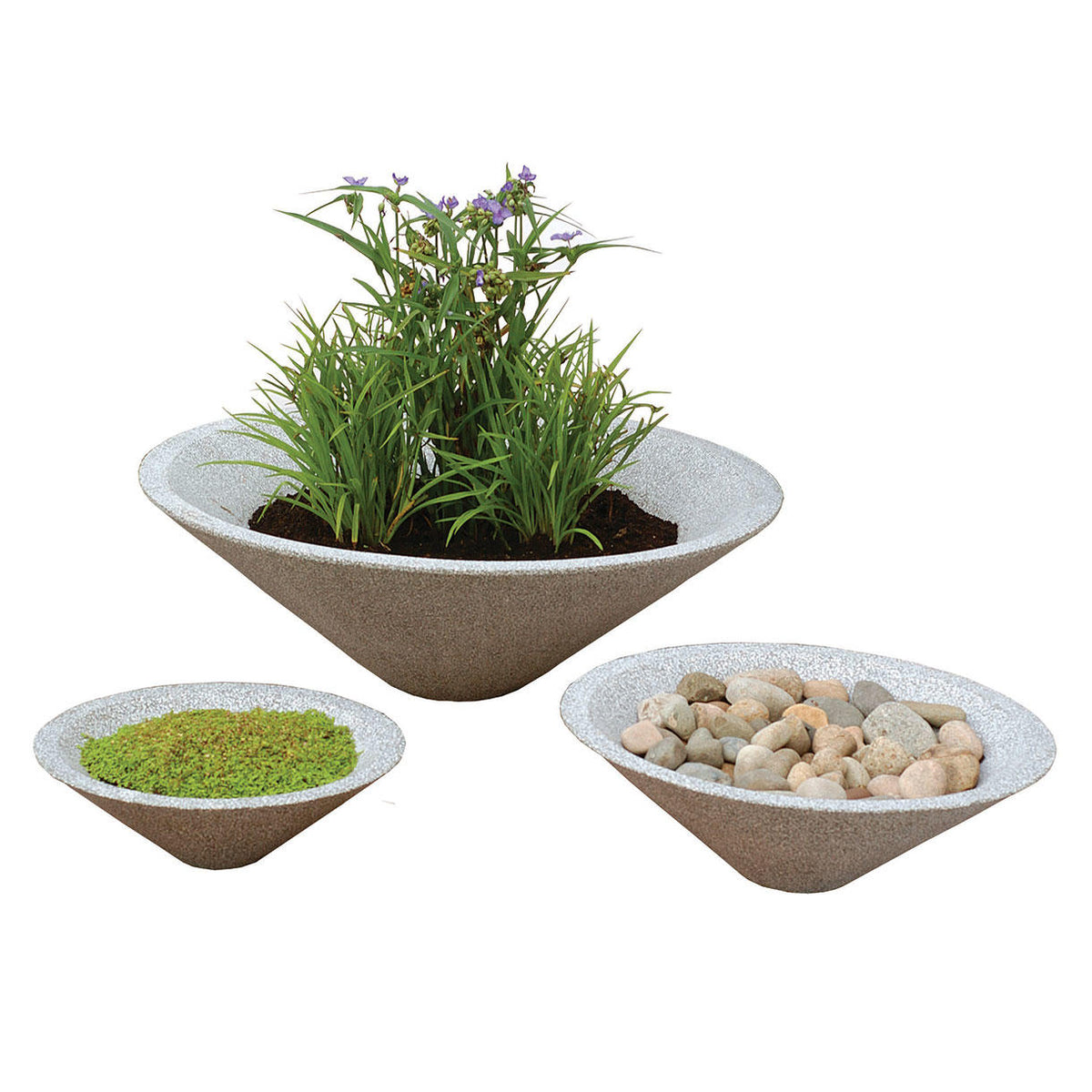 Buy Low Conical Terrazzo Planters — The Worm that Turned - revitalising ...