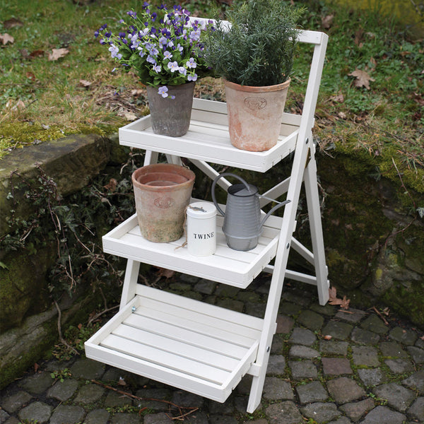 Buy Rustic White Plant Ladder — The Worm that Turned - revitalising ...