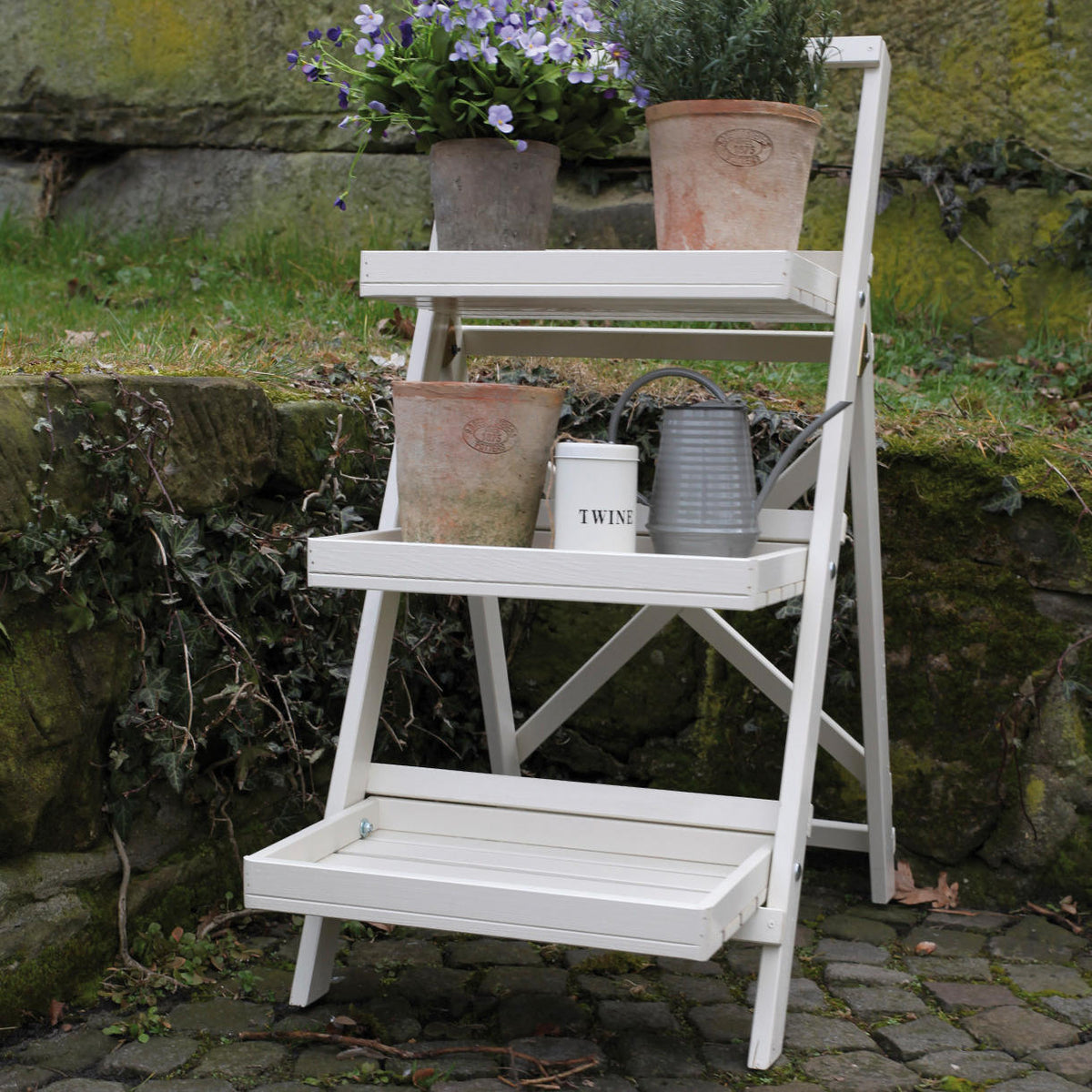 Buy Rustic White Plant Ladder — The Worm that Turned - revitalising ...