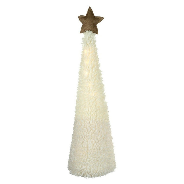 Buy Winter White Faux Fur Cone Tree — The Worm that Turned ...