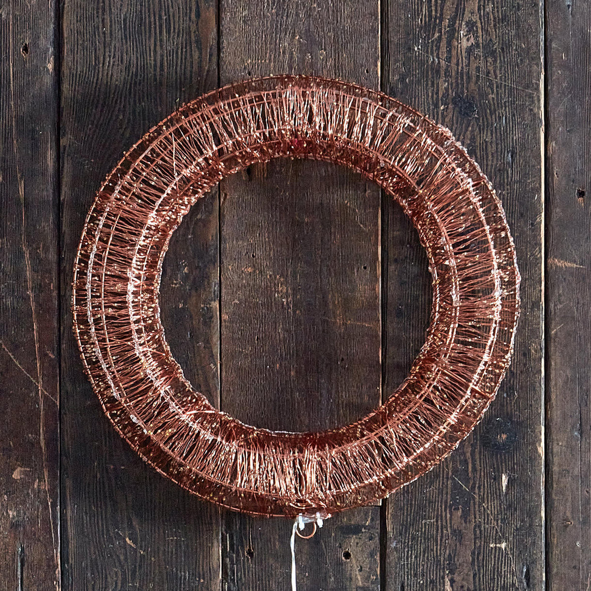 Buy Large Twinkling Constellation Outdoor LED Copper Wreath — The Worm ...