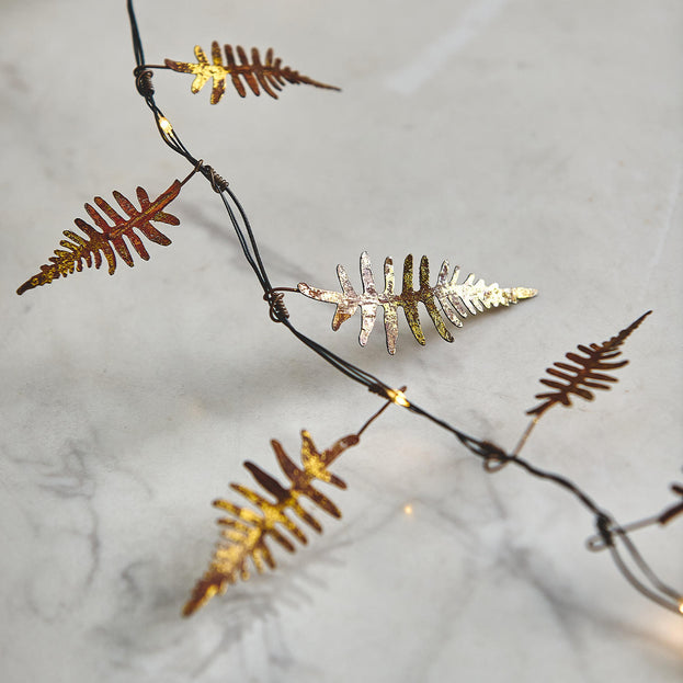Buy Gold Fern Leaf LED String Lights — The Worm that Turned ...