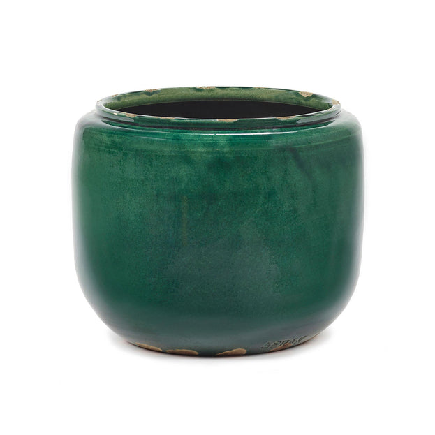 Buy Deep Green Indoor Glazed Pot — The Worm that Turned - revitalising ...